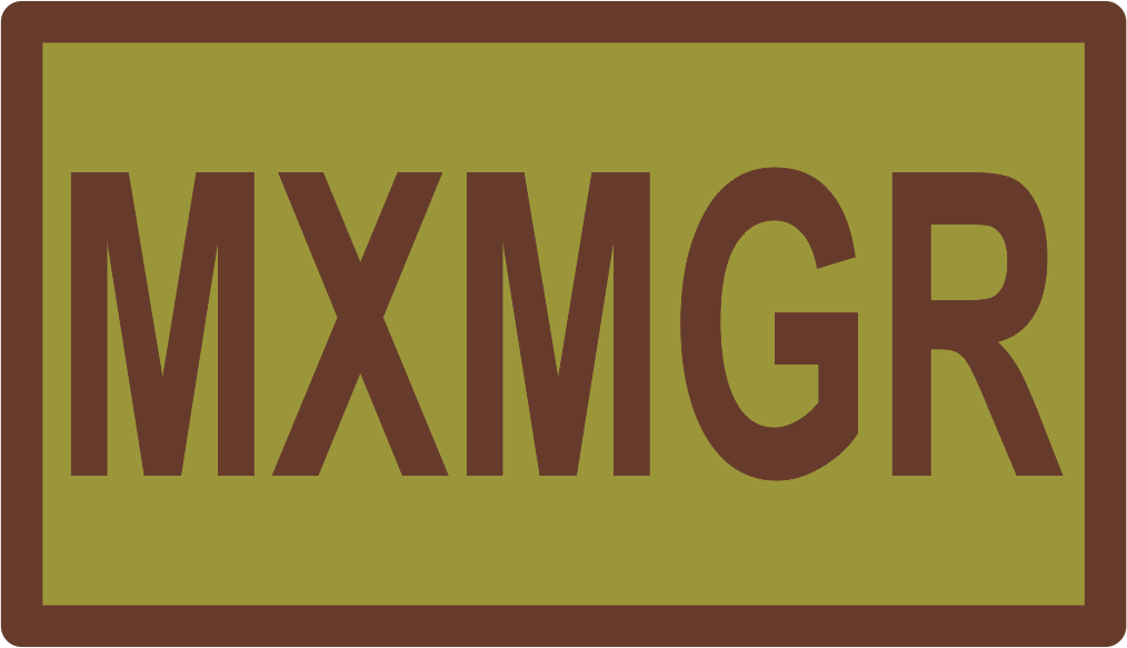 Mxmgr Duty Job Patch 3 25 X 1 81 Ocp Babgby Green Spice Brown With Velcro
